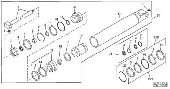 China AH148164 Hydraulic Cylinder Kit Deere parts 570, 9120, 840 for sale