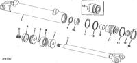 China AR105722 Hydraulic Cylinder Kit Deere parts 440C, 440, 540 for sale