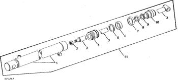 China MG593204 Hydraulic Cylinder Deere parts 570 for sale