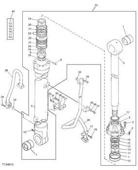 China 0236921 Hydraulic Cylinder Barrel Deere parts 790 for sale