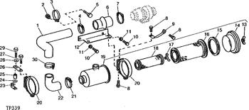 China H84706 Hose Deere parts 770A, 770B for sale