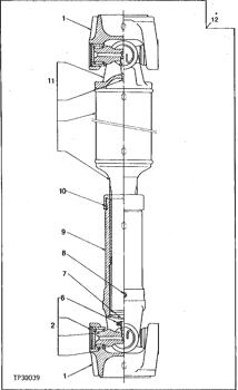 China 0328101 Hydraulic Cylinder Barrel Deere parts 495D for sale
