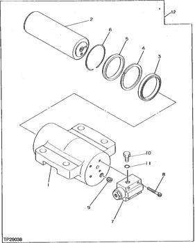 China 0334303 Hydraulic Cylinder Barrel Deere parts 495D for sale