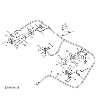 China 0050010046 Nut Deere parts 1510C, 1412E, 1312C, 1810C for sale