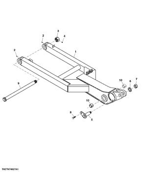 China 0050050559 Nut Deere parts 2254, 1850 for sale