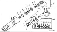 China AR105432 Hydraulic Cylinder Kit Deere parts 6410, 550A, 550, 540B, 550B, 450C, 6415, 690CR, 450D, 690D, 450E, 6405 for sale