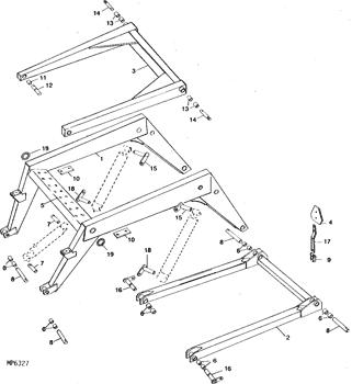 China 14H872 Nut Deere parts 450, 555A, 450B, 555B, 544, 450C, 755, 455D, 675, 455E, 760, 693B, 555, 644A for sale