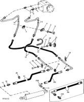 China AR78829 Hydraulic Hose Deere parts 595D, 792DLC, 892, 710B, 892DLC, 790D, 640 for sale