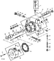 China AR89064 Hydraulic Pump Deere parts 302, 401, 400, 301A, 401B, 2640, 301, 300 for sale