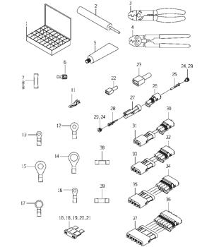 China 0360030479 Elec. Connector Terminal Deere parts 2254, 1850 for sale