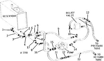 China L2033CU Hydraulic Hose Deere parts 6300, 6305, 350B, 6310, 350D, 6400, 93, 6405, 9300, 450, 6410, 480A, 450B, 6415, 350C, 450C, 480C, 450D, 482C, 450E, 480, 555, 850, 9550, 380, 350 for sale