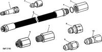 China R36659 Hydraulic Hose - Fabricate Deere parts 2755, 9330, 9630, 9630T, 9530, 2955, 9430, 2355, 9530T, 700A, 9430T, 9120, 2640, 2750, 9230 for sale