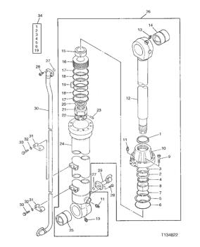 China 0237421 Hydraulic Cylinder Barrel Deere parts 790 for sale