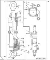 China 0326003 Hydraulic Cylinder Cap Deere parts 892DLC, 690D, 790D for sale
