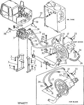 China AR101376 Hydraulic Hose Deere parts 595D, 290D, 490, 70D, 595, 992D, 490E, 495D, 190, 992ELC, 450LC, 790ELC, 590D for sale