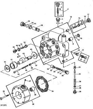 China AR39168 Hydraulic Pump Deere parts 302, 401, 400, 301A, 401B, 2640, 301, 300 for sale