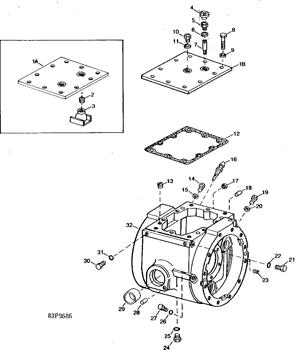 China R42051 Gasket Deere parts 544E, 444D, 544, 444E, 710B, 444, 1200, 444C for sale