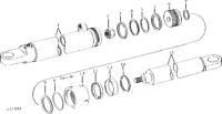 China AT34932 Hydraulic Cylinder Kit Deere parts 644B, 644A, 646 for sale