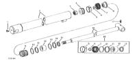 China AT41688 Hydraulic Cylinder Kit Deere parts 401B, 302, 301A for sale