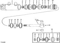 China AU13847 Hydraulic Cylinder Deere parts 550A, 550, 550B, 450C, 690CR, 450D, 690D, 450E, 6405 for sale