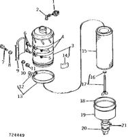 China AR46481 Filter Element Deere parts 500A, 500C, 500B, 510 for sale
