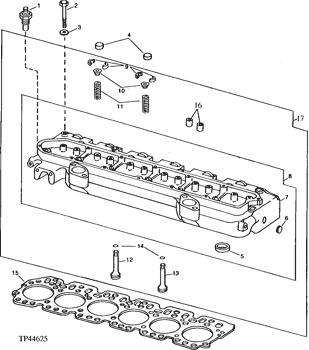 China R91880 Gasket Deere parts 755A, 570, 755, 750B, 444D, 570B, 444C, 755B, 444, 670A, 710B, 544D, 544C, 670B, 544B, 655B, 640, 655, 640D, 670, 643 for sale