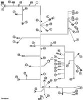 China R104571 Elec. Connector Terminal Deere parts 1210E, 843K, 670G, 9530, 870G, 9530T, 872G, 1510E, 1400, 325, 672G, 9430T, 9630T, 643K, 313, 1070E, 1170E, 1910E, 2454D, 2954D, 9120, 770G, 1010E, 1270E, 810E, 9230, 9330, 1470E, 317, 9430, RE151971, ... for sale