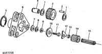 China B152R Snap Ring Deere parts 646, 670A, 670B, 1200, 670, 644A for sale