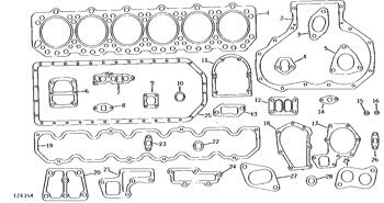 China AR53094 Gasket Kit Deere parts 690, 644A for sale