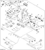 China 57M7785 Elec. Connector Housing Deere parts 9510R, 9330, 9630, 9410R, 9630T, 9530, 9430, 9530T, 350D, 9430T, 9560R, 9460R, 400D, 9230 for sale