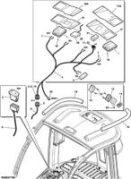 China 57M10117 Elec. Connector Accessory Deere parts E240LC, 1210E, E360LC, 1470E, 1510E, E300LC, 1110E, E330LC, 1070E, 544K, 1270E, 810E, 1170E, 1910E, 1010E, E210LC, 444K for sale