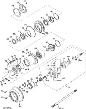 China 0266709 Snap Ring Deere parts 595D, 595 for sale