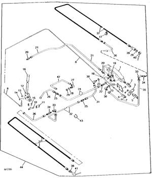 China R34063 Fitting Deere parts 750, B25C, 400, B40B, 740A, 350D, B35C, 2640, 301, 301A, 450, 302, 450B, 401, 350C, 440, 401B, 640, 500, 300, 850, 570, 740, 675, 743A, 250C, 250D, 401D, 860, 400D, B25B, 600 for sale