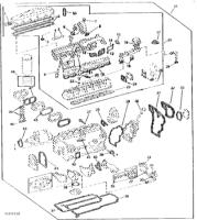 China R42406 Gasket Deere parts 690B, 646, 690C, 740A, 690CR, 646C, 644A, 644C, 743, 644D, 770A, 790D, 762A, 693B, 770B, 693C, 762B, 740, 850B, 743A, 790, 892DLC, 690 for sale