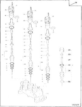 China 0308704 Gasket Deere parts 495D, 490, 790D for sale