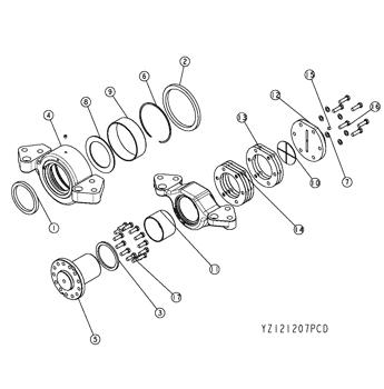 China R42227 Snap Ring Deere parts 843K, 646, 740A, 646C, 643D, 444, 1200, RE68144, 444C, 1400, 644A, 644B, 444D, 644C, 643K, 444E, 743, 644D, 644E, 848H, 644G, 848HTJ, 740, 544, 544B, 544C, 743A, 544D, 544E, 544G, RE151971, 540E, 540G for sale