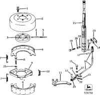 China 34H337 Spring Pin Deere parts 570, 570B, 760, 540B, 540D, 340D, 760A, 640, 440C, 440D for sale
