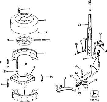 China 34H337 Spring Pin Deere parts 570, 570B, 760, 540B, 540D, 340D, 760A, 640, 440C, 440D for sale