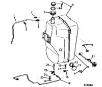 China AR72996 Fuel Tank Deere parts 302A, 302, 480A, 401, 400, 301A, 401B, 2640, 401C, 380, 300B, 480 for sale