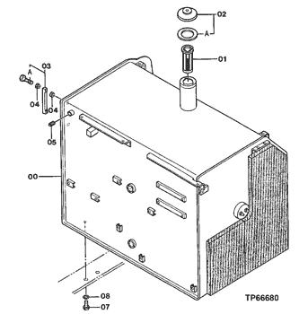 China 5003528 Fuel Tank Deere parts 550LC for sale