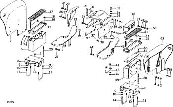 China 03H1596 Bolt Deere parts 500, 3700, 990, 24, 890A for sale