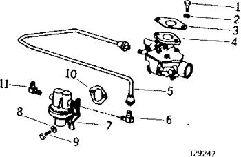 China AR40258 Fuel Pump Deere parts 450, 303, 400, 350, 440, 350B, 500, 480, 300, 600 for sale