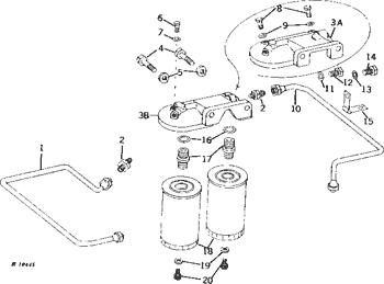 China AR31178 Fuel Line Deere parts 500A, 500, 500B for sale