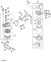 China 4616542 Fuel Filter Deere parts 75C, 80C for sale