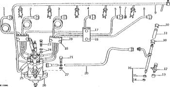 China AR41546 Fuel Line Deere parts 690, 644A, 600 for sale