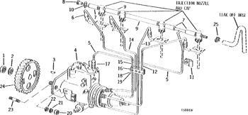China AR65871 Fuel Line Deere parts 440C, 550, 555, 540B for sale
