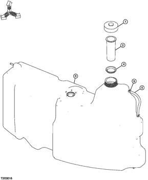 China 4617412 Fuel Tank Deere parts 50D for sale