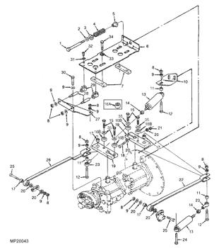 China 03H2020 Bolt Deere parts 644C, 6675, 740A, 646C, 740, 544C, 444C for sale