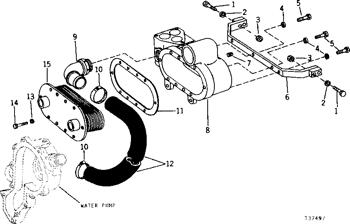 China 03H2203 Bolt Deere parts 544B, 644B, 646, 444 for sale