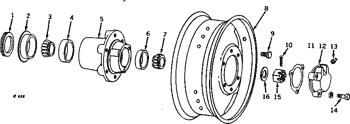 China JD8186 Bearing Cone Deere parts 500A, 500 for sale